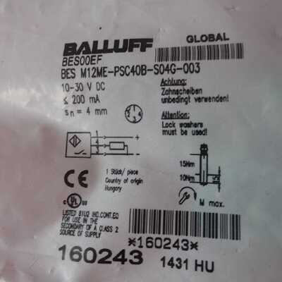 议价全新原装BALLUFF巴鲁夫 BES M12ME-PSC40B-S04G-003 BES00EF