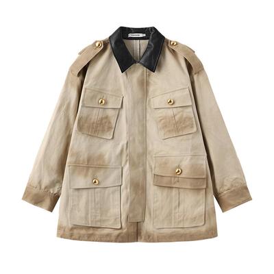 喷色渐变工装夹克FORDARE复古