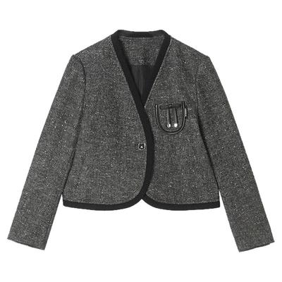 时尚感上衣长袖短款外套