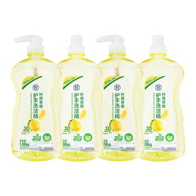 盒马 柠檬香橙洗洁精 1.08kg*4瓶