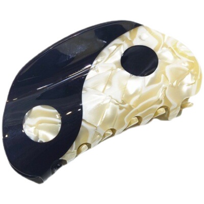 日韩新款八卦半圆醋酸发夹