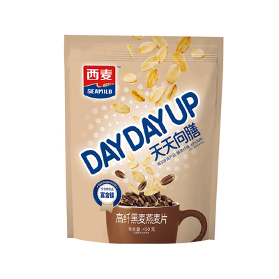 西麦高纤黑麦早餐饱腹冲饮谷物