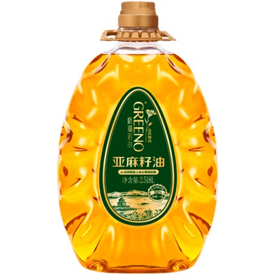 格琳诺尔 亚麻籽油2.518L内蒙古冷榨一级胡麻油食用油可热炒