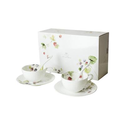 日本进口鸣海骨瓷咖啡杯碟套装