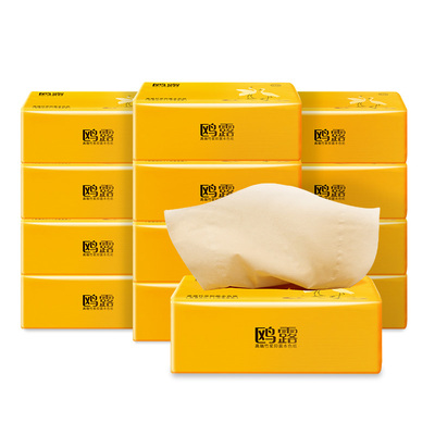 鸥露抽纸宽幅3层12包1