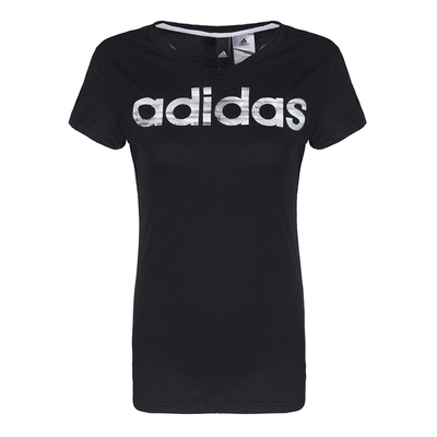 Adidas女子夏季运动休闲短袖T恤
