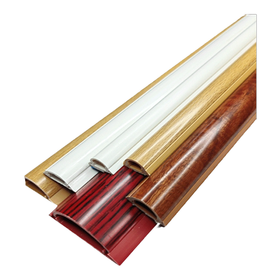 pvc明装线槽自粘半圆弧形走线槽