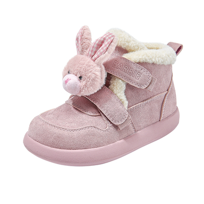 芭比童鞋女童棉鞋2025冬季新款