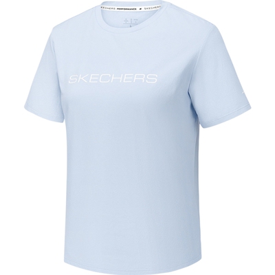 SKECHERS斯凯奇女子运动休闲短袖T恤P326W102-0356