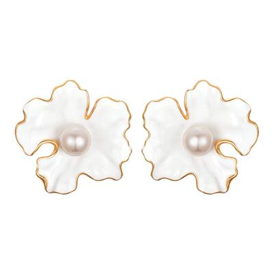 陌上珍珠耳钉MGS复古女