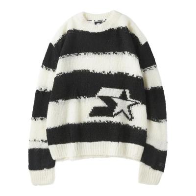 Starter条纹针织衫针织上衣