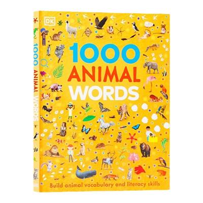 英文原版 DK动物1000词 Animal Words: Build Animal Vocabulary and Literacy Skills  认知启蒙动物主题单词趣味学习4-8岁图画书