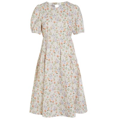 qs秸熙田园风印花连衣裙