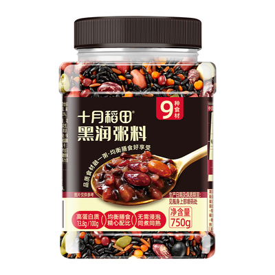 十月稻田黑润粥料750g