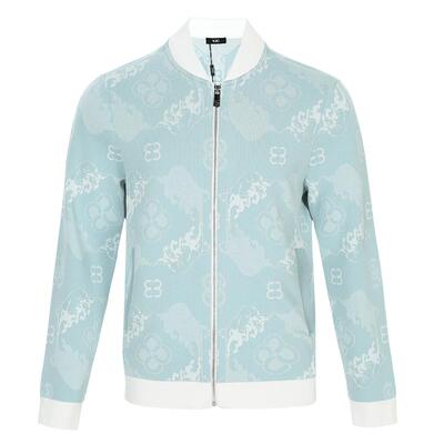 VJC新款男装时尚棒球领针织外套