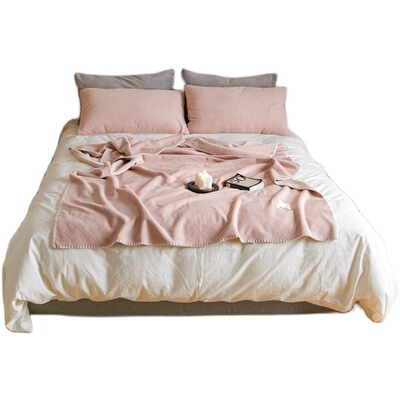 仔普绒毯华夫waffleblanket