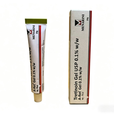 印度版新品tretinoin美纳里尼0.1%维a酸凝胶乳膏保湿20g