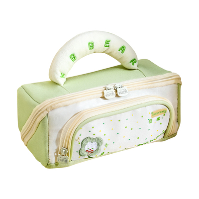 大开口菱形笔袋多层大容量防泼水