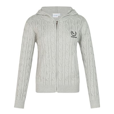 LKOD新款美式刺绣针织开衫