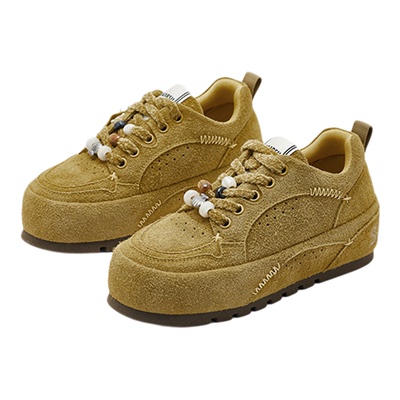 SugarSu酥履双层波浪面包鞋