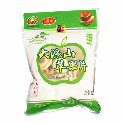 大凉山脆片走婚桥苹果干盐源苹果