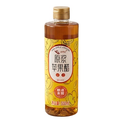 洛思妃苹果醋原浆醋0糖0脂发酵浓缩果醋瓶装凉拌烹饪健康轻食醋