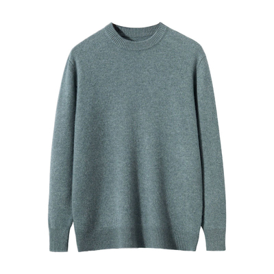 100%山羊绒七针平面圆领羊绒衫