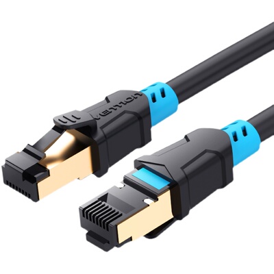六类双屏蔽网线rj45成品跳线纯铜千兆工业级以太网伺服plc通讯线