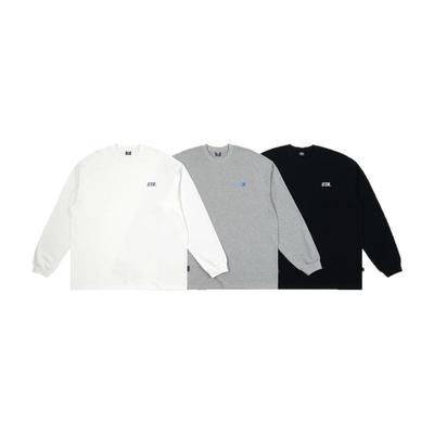 STA基础水钻长袖圆领T恤