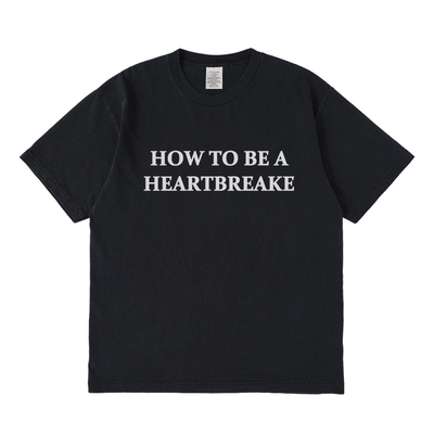 HEARTBREAKE短袖t恤夏季设计感小众情侣男女宽松圆领上衣