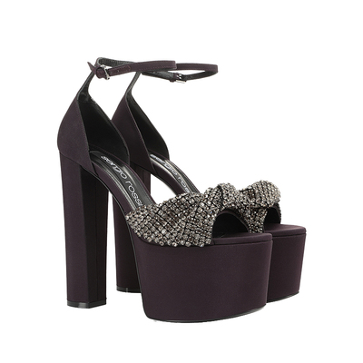 Sergio Rossi SR EVANGELIE系列 女士防水台高跟凉鞋