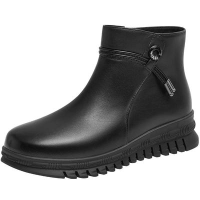 妈妈中老年棉鞋棉靴红蜻蜓