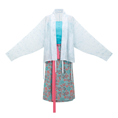 醒春集【夏月花时】宋制汉服飞机袖对襟衫两片裙吊带天丝人棉日常