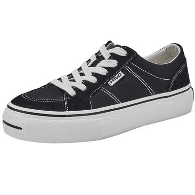 热风男鞋2026年春季新款男士厚底休闲鞋百搭灰色板鞋H14M26118