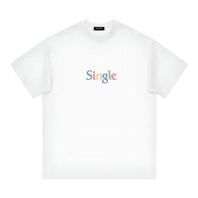 宽松美式短袖休闲情侣t恤纯棉