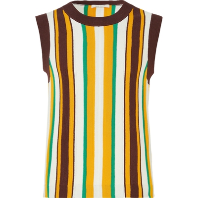 【季末折扣】Wales Bonner 秋冬男条纹棉质针织坦克背心马甲