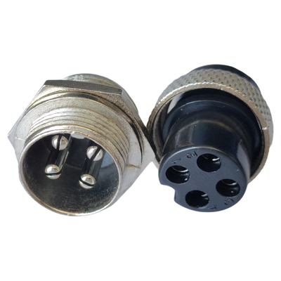 M16公头母头成型式注塑式插头