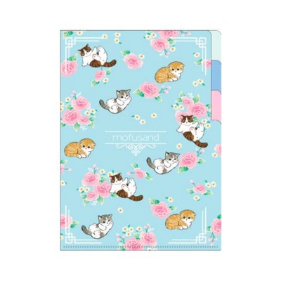 【现货】日本mofusand新款奶茶猫咪付笺便签本文件夹中油笔B20