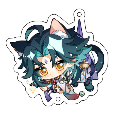 原神挂件荧魈雷泽诺艾尔钥匙扣