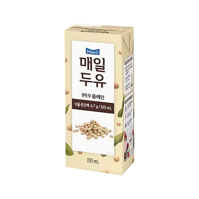 韩国进口每日豆奶原味190ml