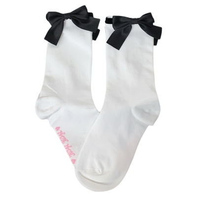 roji原创Lolita袜子蝴蝶结中筒袜