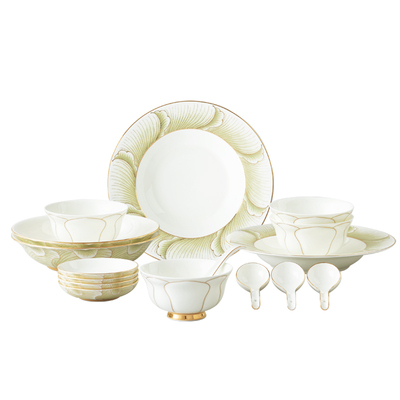 永丰源盛世玉兰16/24头餐具套装