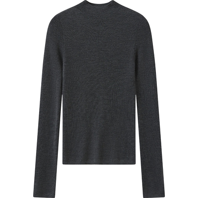 播洋气软糯打底100%羊毛衫女秋冬显瘦内搭上衣DDS4SD5205