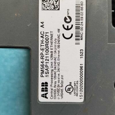 议价ABB原装拆机AC500CPUPM564-RP-ETH-AC 1SAP121100R0071 图片