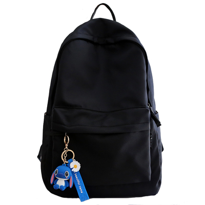 纯色双肩包书包男女旅游双肩背包