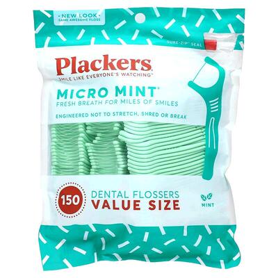 香港直邮Plackers牙线清洁牙齿温和便携小巧不易断裂起毛150正品