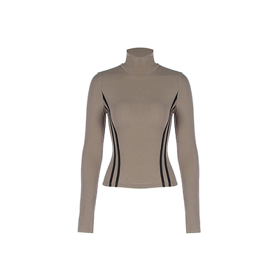 AE30 Saint 修身基础款半高领打底衫 撞色长袖内搭上衣 2024AW