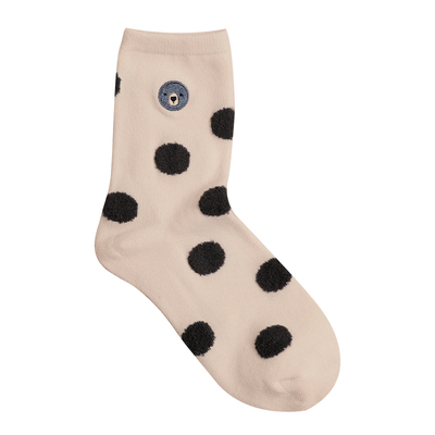 女波点卡通小熊日系复古甜美文艺