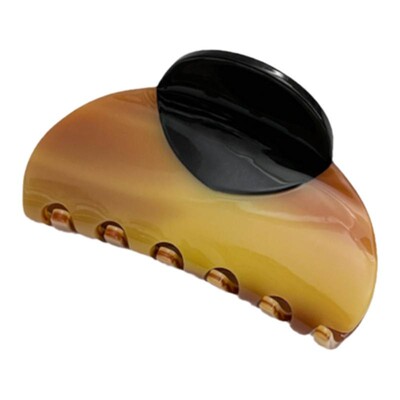 高级小众大理石质感~发量少醋酸抓夹小号后脑勺短发鲨鱼夹盘发夹