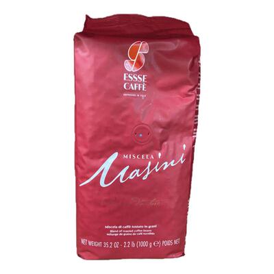 意大利原装进口艾瑟红标马西尼咖啡豆中度烘焙意式浓缩咖啡2000g